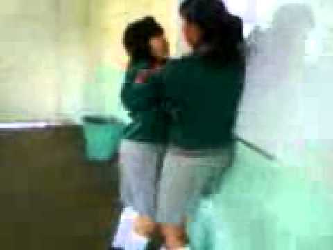 pelea de morritas en el salon