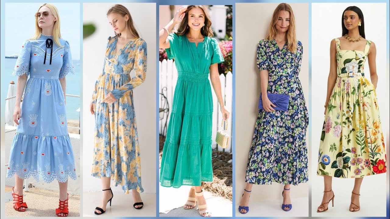 Top Stylish New Summer Frocks Designs Casual Wear/Women Dresses Ideas ...