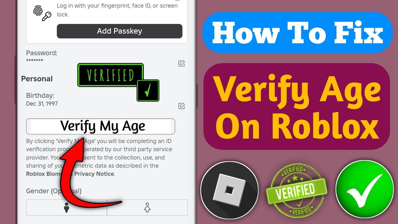 How To Verify Age On Roblox-2024 || show You how to verify age on ...