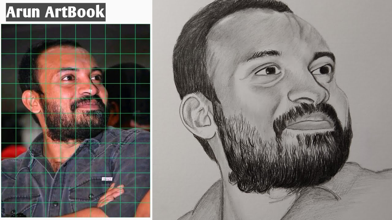 Manjummel Boys Soubin Shahir Drawing Easy / Drawing tutorial step by ...