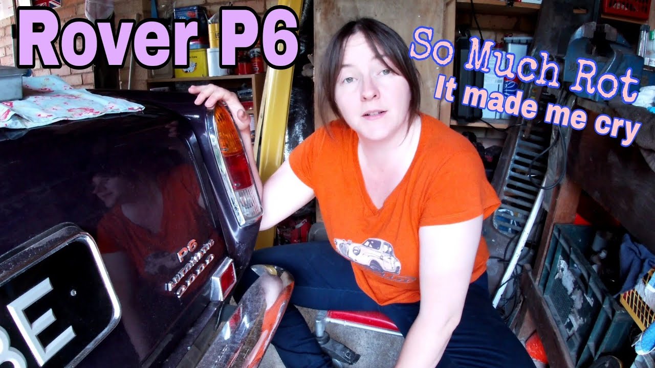 Rover P6 - Rear Wing Removal and Rot Discovery - YouTube