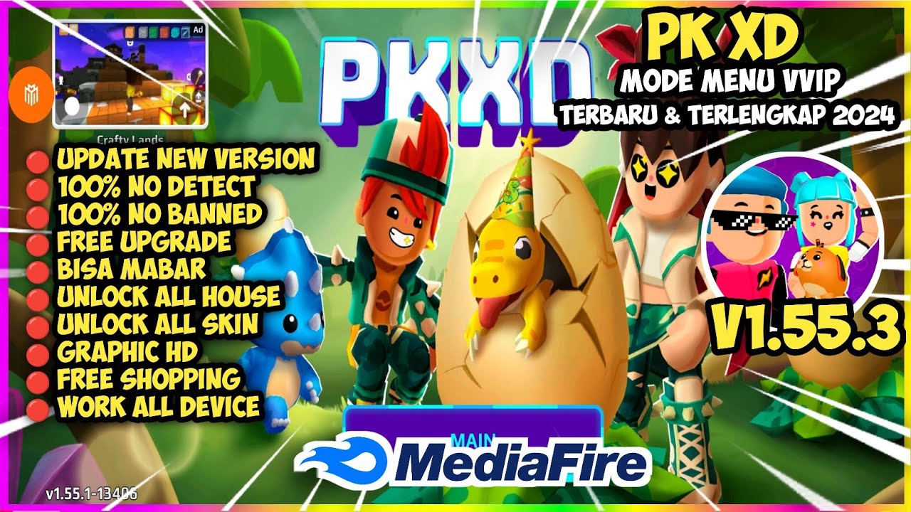 UPDATE PK XD Apk Mod Menu V1.55.3 New 2024 | UNLIMITED GEMS, Unlimited ...
