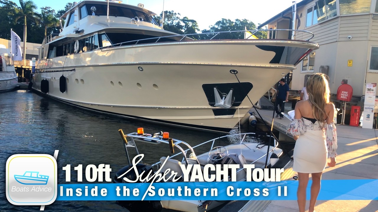 Inside TOUR of the 110ft Southern Cross II SuperYacht | VERSACE ...