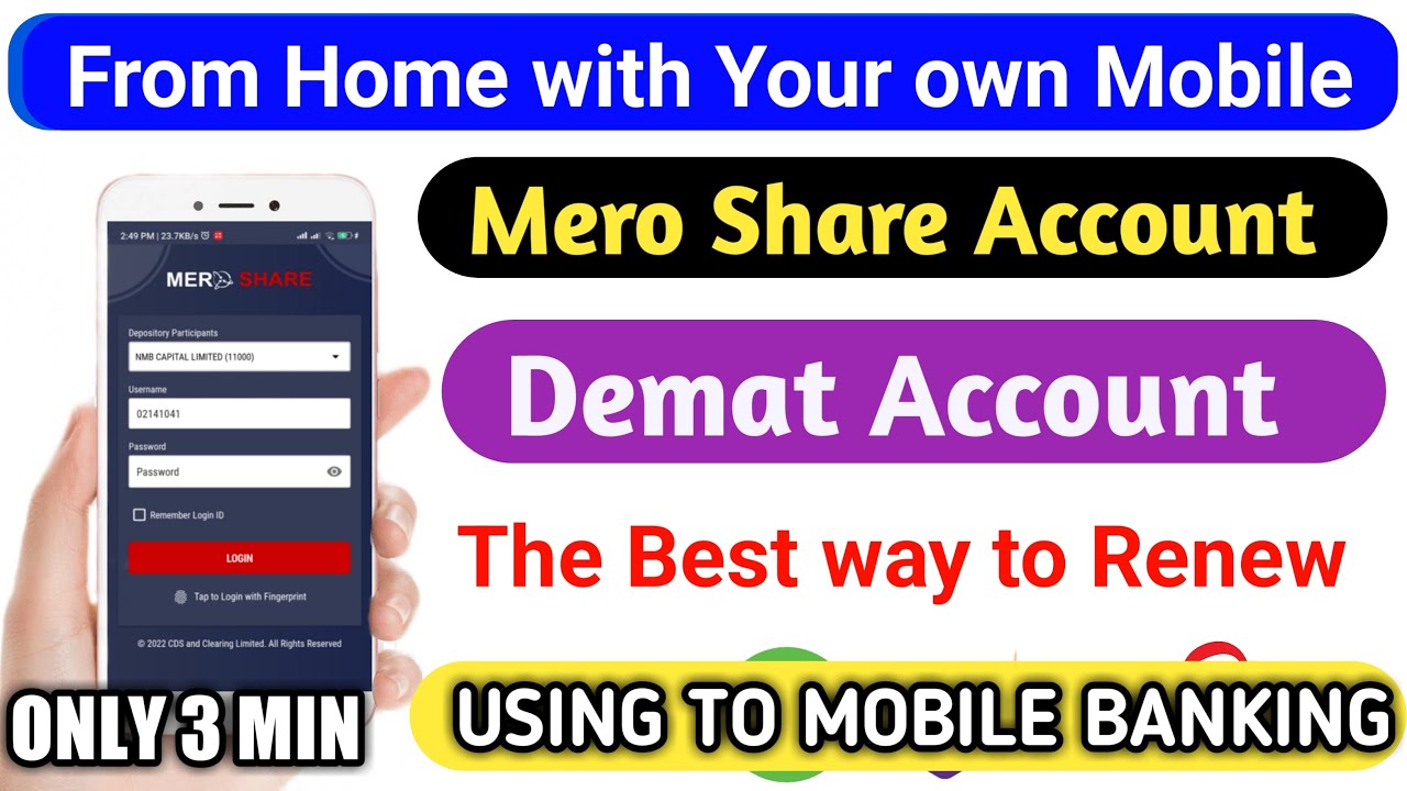 How to renew Mero Share account from mobile Banking || Teach Nepal ...