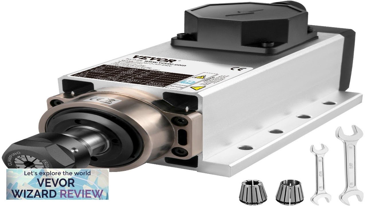 VEVOR Air Cooled Spindle Motor 2.2KW CNC Spindle Motor 220V Square Air ...