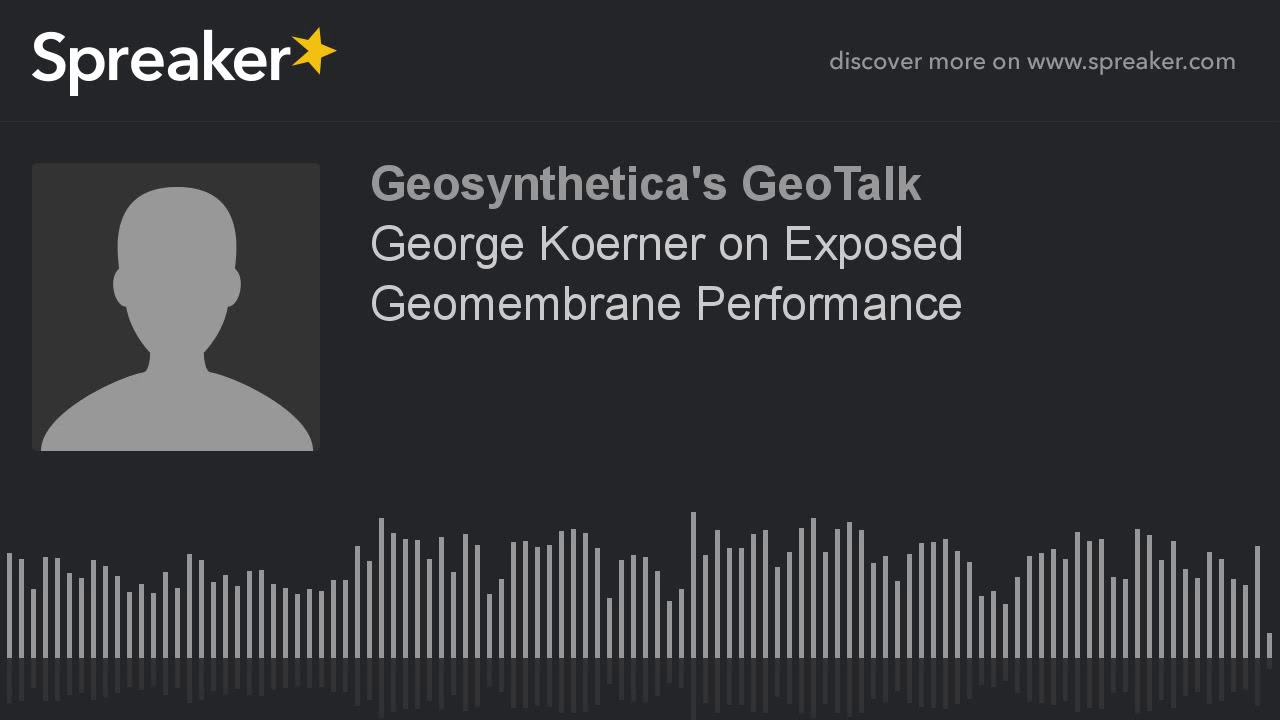 George Koerner on Exposed Geomembrane Performance - YouTube