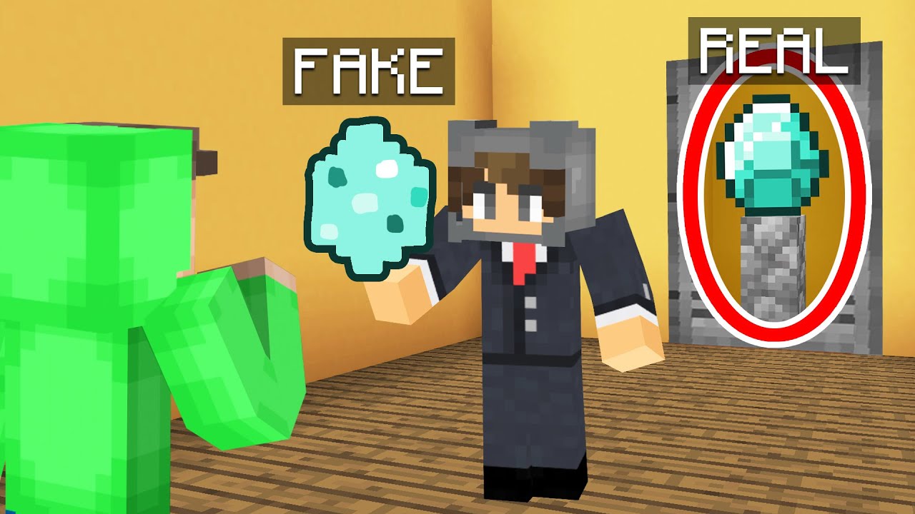 We Opened A DIAMOND SHOP In MINECRAFT! (troll) - YouTube