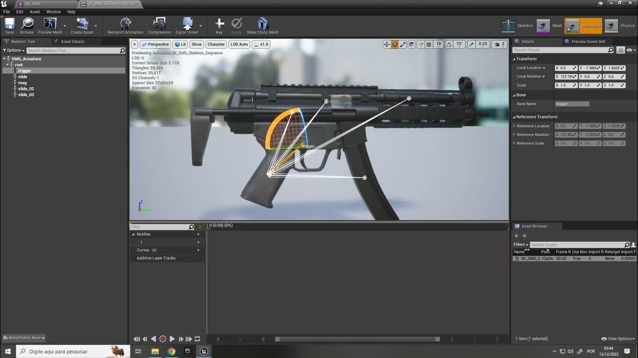 Animating weapon in Unreal Engine. - YouTube