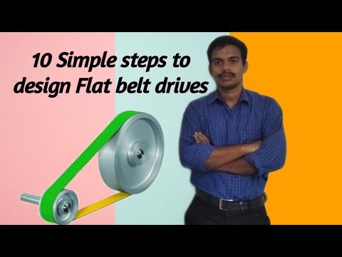 10 simple steps to design Flat belt drives. - YouTube