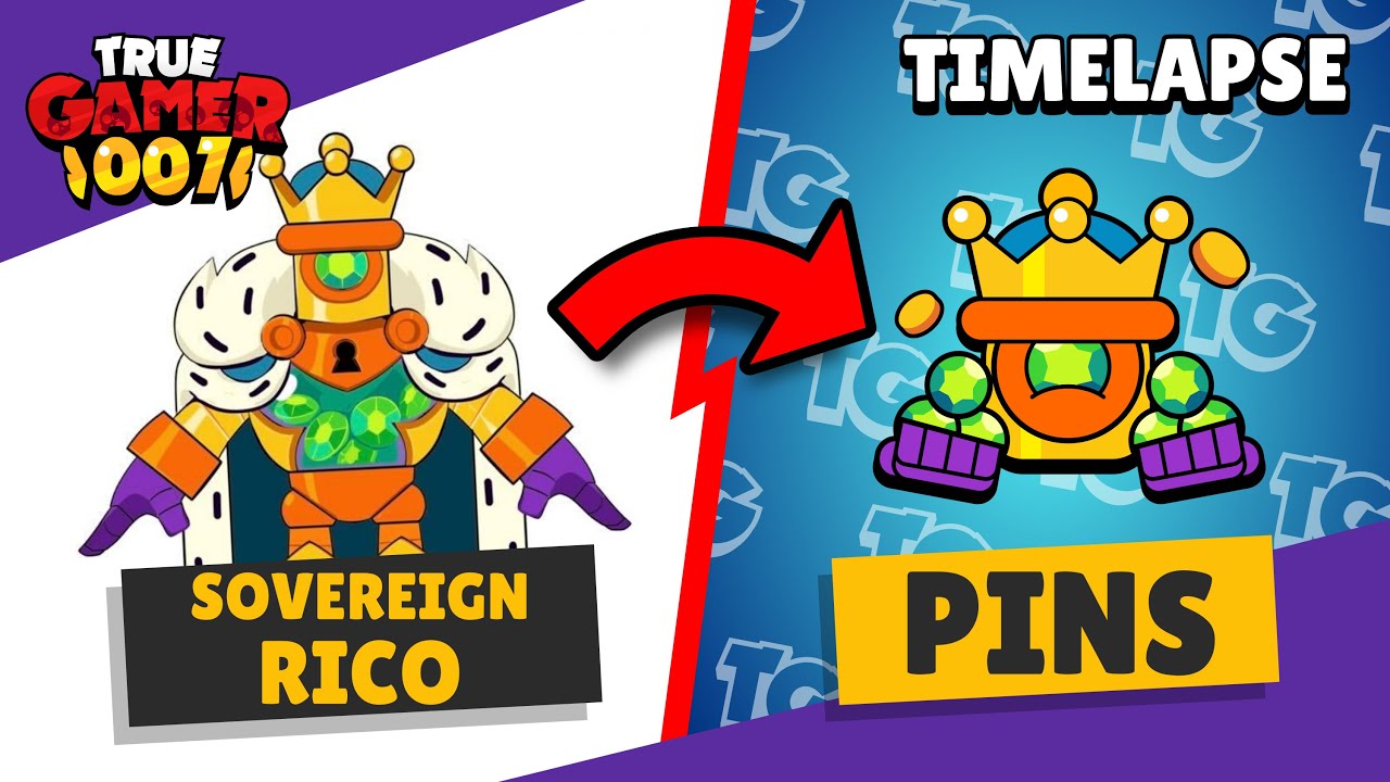 How I made SOVEREIGN RICO pins for Brawl Stars | Timelapse - YouTube