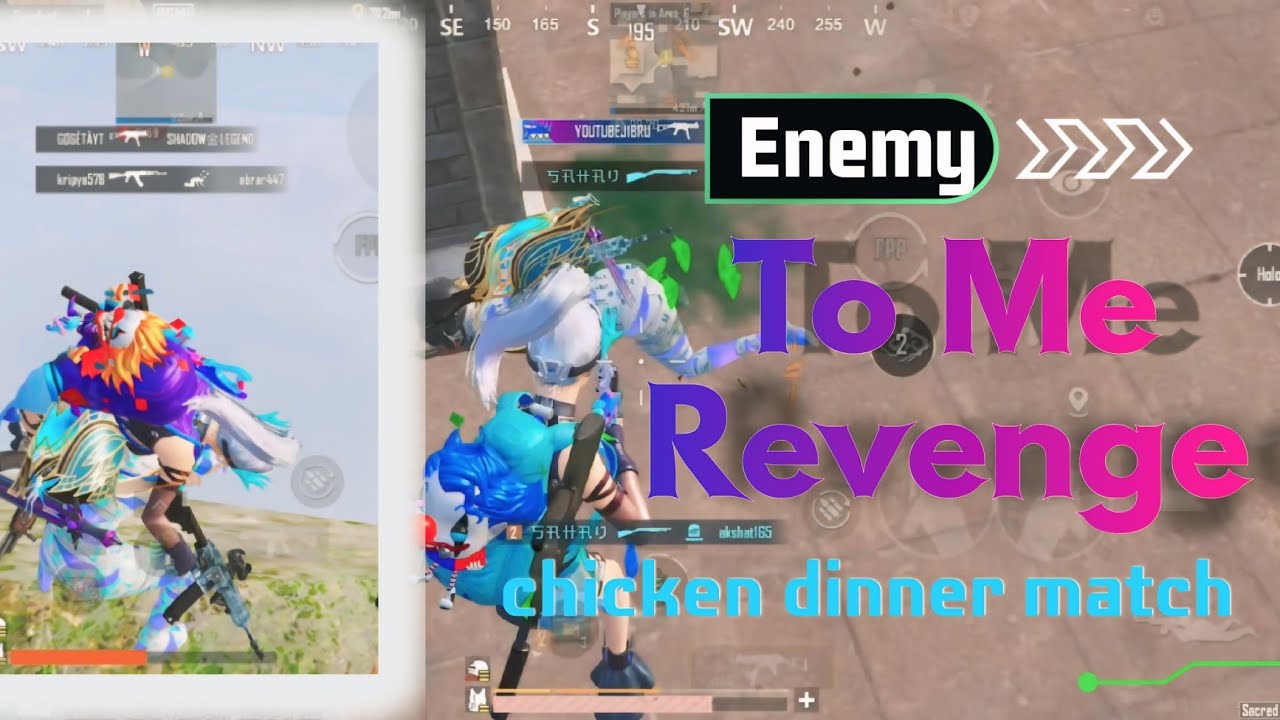 Bgmi Chicken dinner mach explained five finger claw+ Aim assist of ...