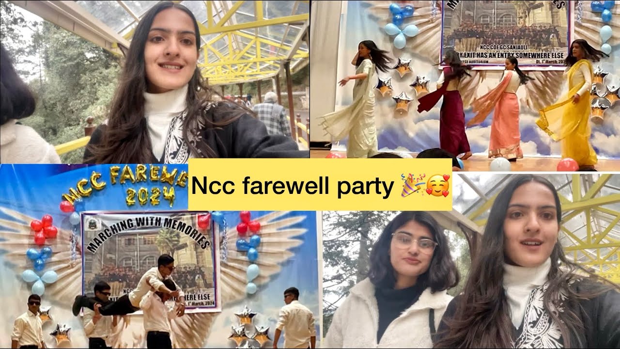 NCC FAREWELL PARTY AT COLLEGE 🎉🥰[ must watch ]💗 - YouTube