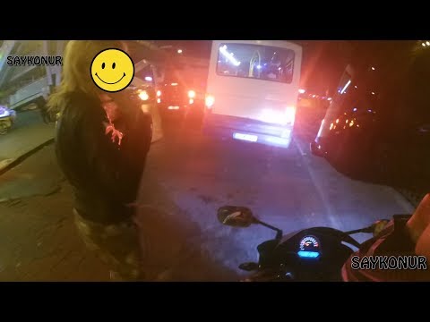 RUS  KIZ MOTORA BİNİYOR