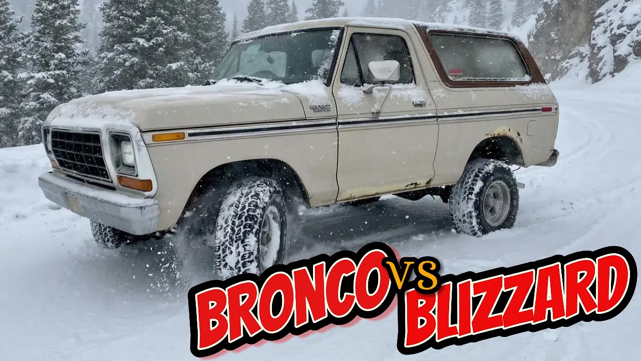Will it go in the snow? Testing the capabilities of a 1978 Ford Bronco ...
