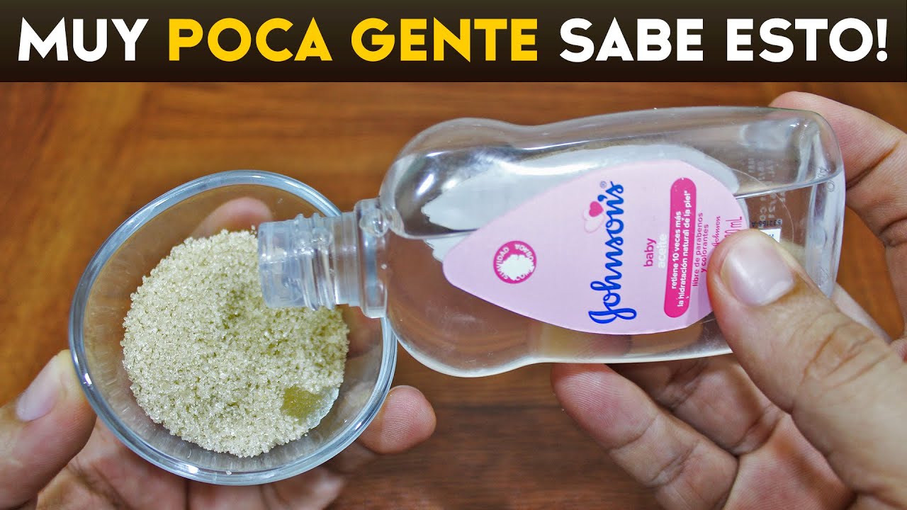 Deja caer ACEITE DE BEBE en AZUCAR parda y te aseguro que lo ...