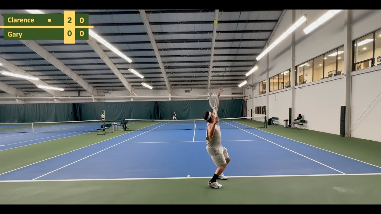How to tackle big serves...eventually? Gary vs Clarence - Mens 3.0 ...