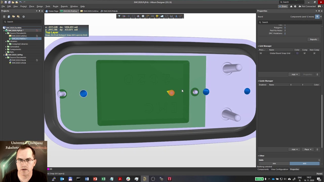 Altium PCB #03: PCB shape modification and keepout definition - YouTube