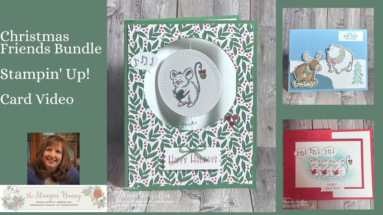 Christmas Friends Bundle Stampin Up Card Video (Spinner Card and Ice ...