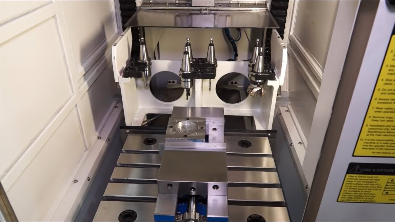 King Rich TRAK 2op ProtoTRAK CNC Mill, 3 axis - YouTube