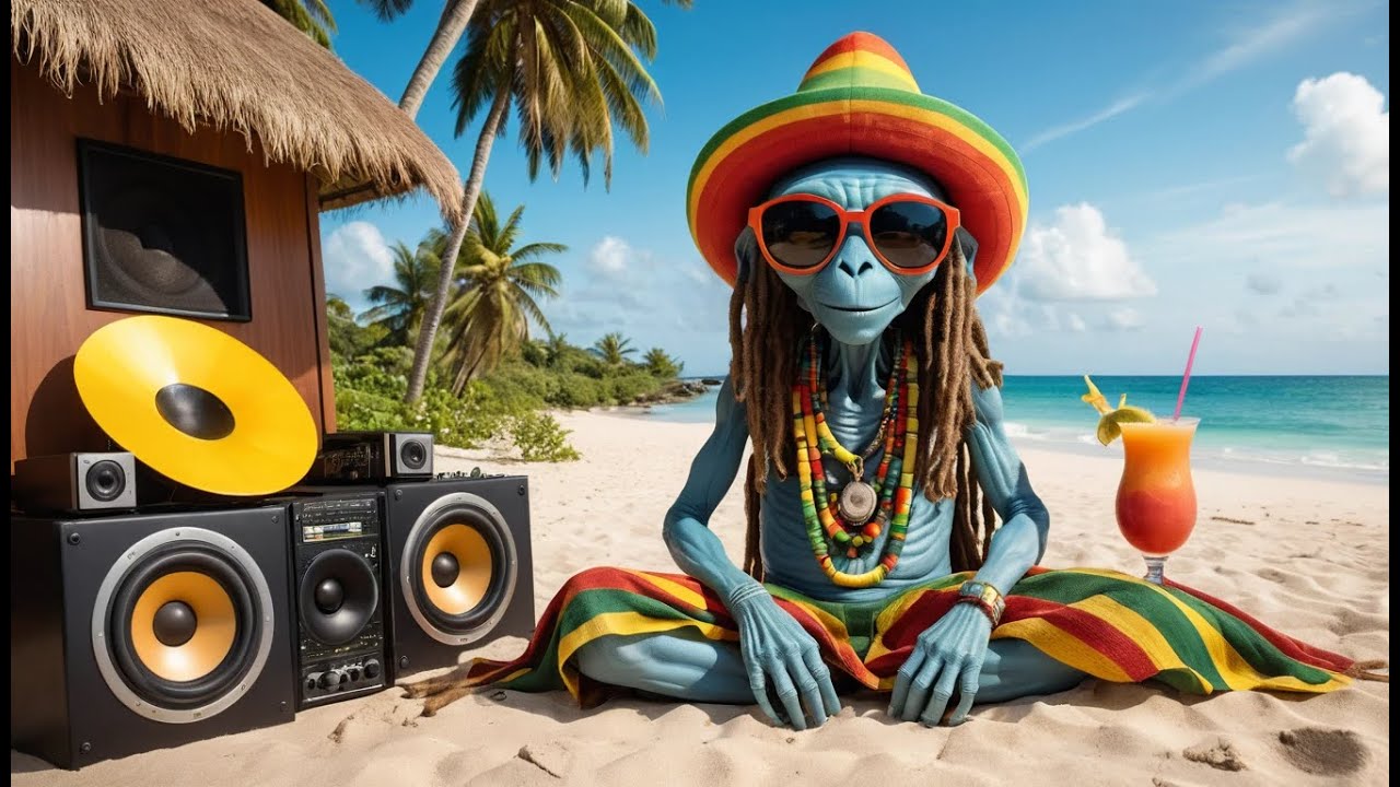 👽 Alien Refuses to Leave Until Chill Reggae Mix Ends! 🚷🕺 - YouTube