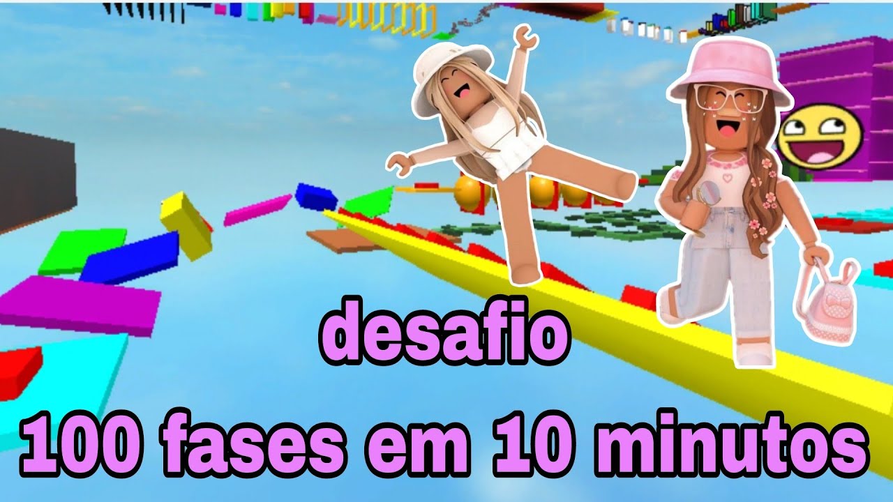 ROBLOX- Desafio 100 fases em 10 minutos (100 stage obby!) - YouTube