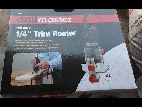 Harbor Freight Trim Router 2.4 amp 1/4 inch. - YouTube