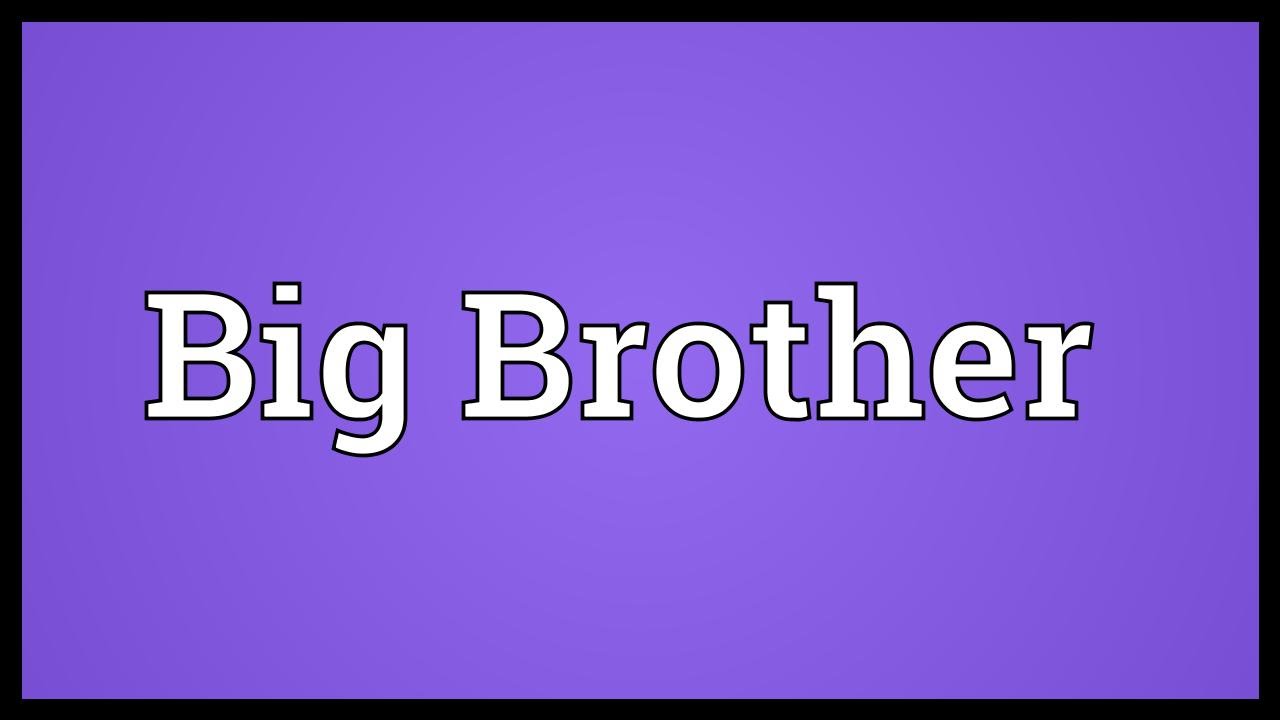 Big Brother Meaning YouTube