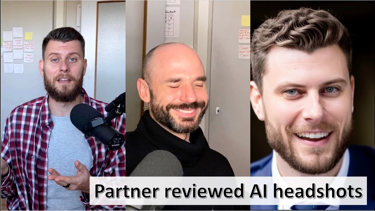 My partner reviews AI generated headshots - YouTube