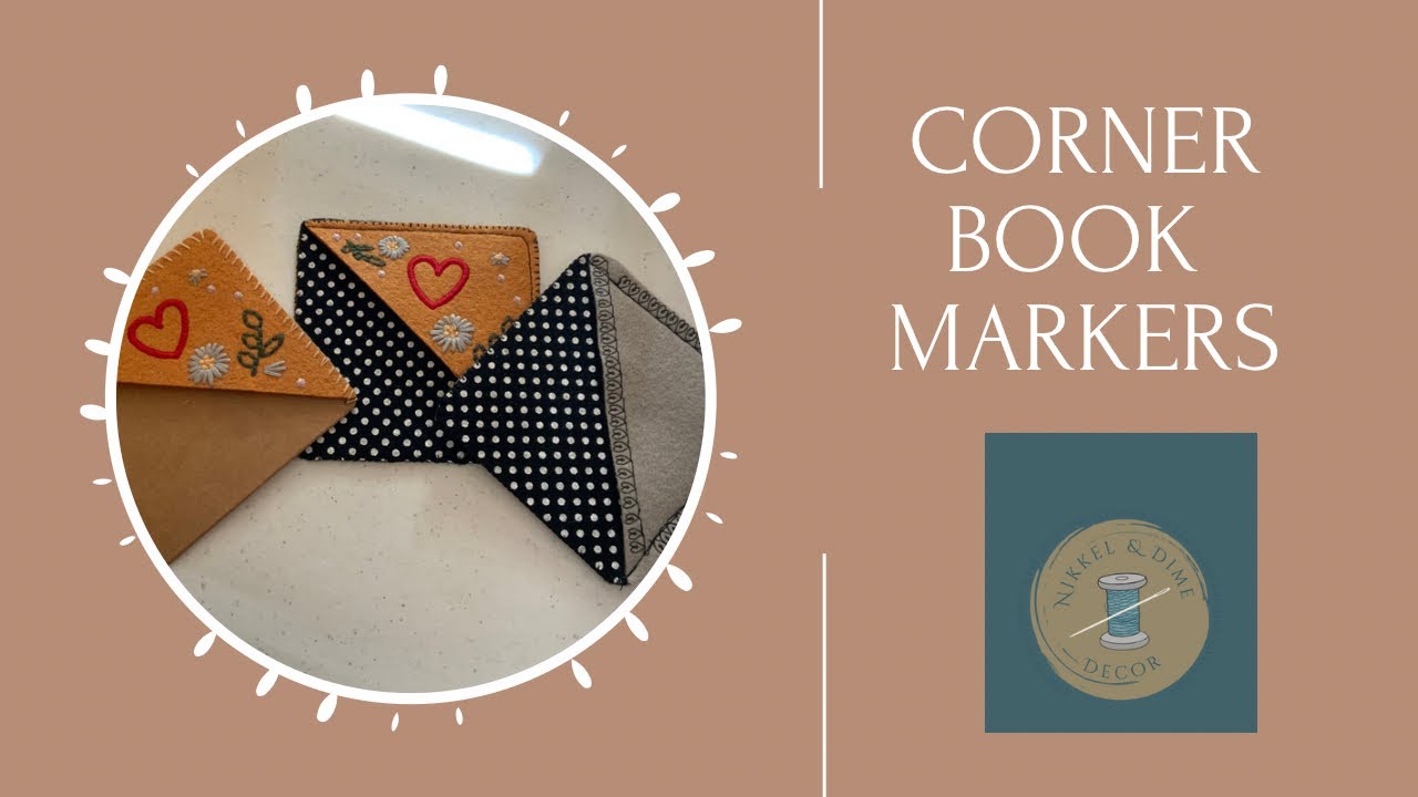 Corner Book Markers - YouTube