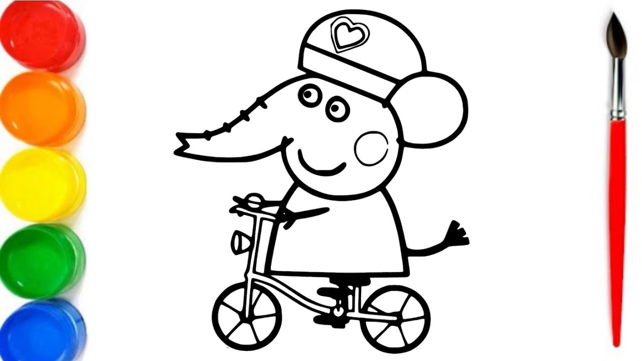 How to Draw Emily Elephant Step by Step Easy | Emily Elephant Drawing ...