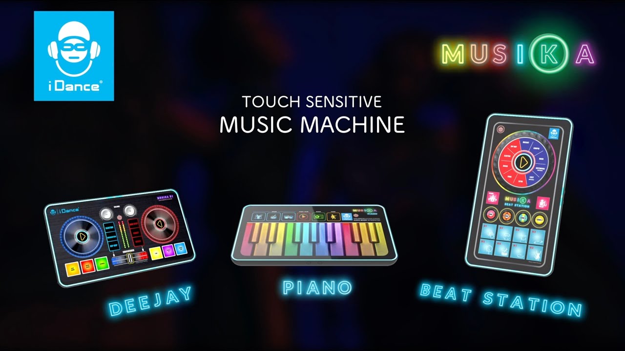 iDance MUSIKA Touch Sensitive Music Machine with Mixer and Speaker ...