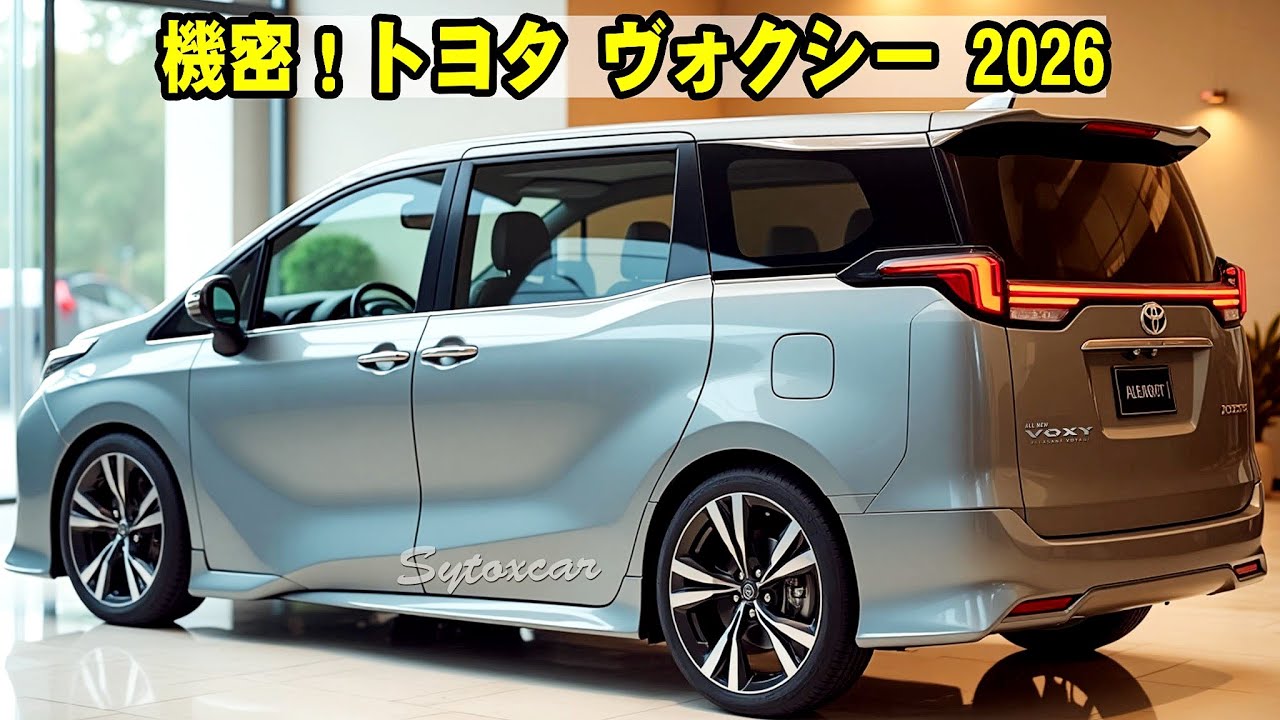 ついに登場！🔥 2026年型トヨタVOXY – 未来的デザイン＆最新ハイブリッド搭載で燃費向上！アルファードを超える高級感とは？ - YouTube