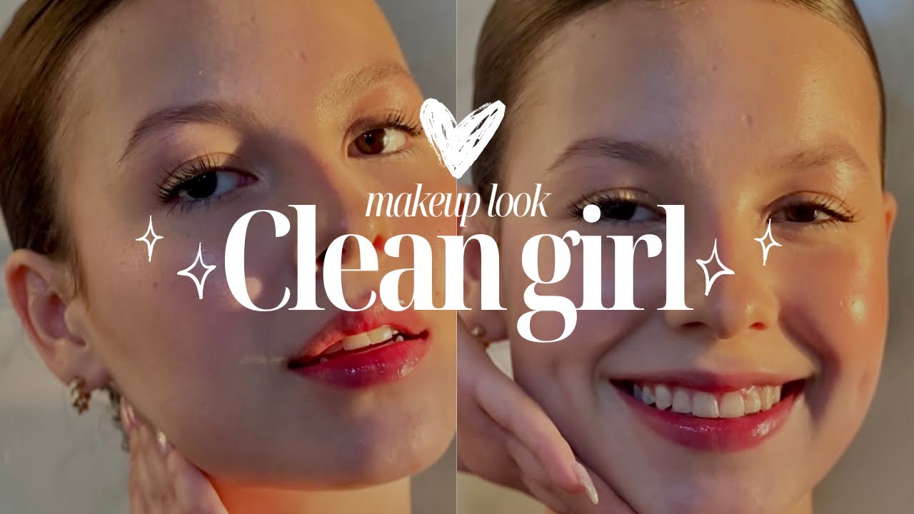Tutorial maquillaje y peinado “clean girl” - YouTube
