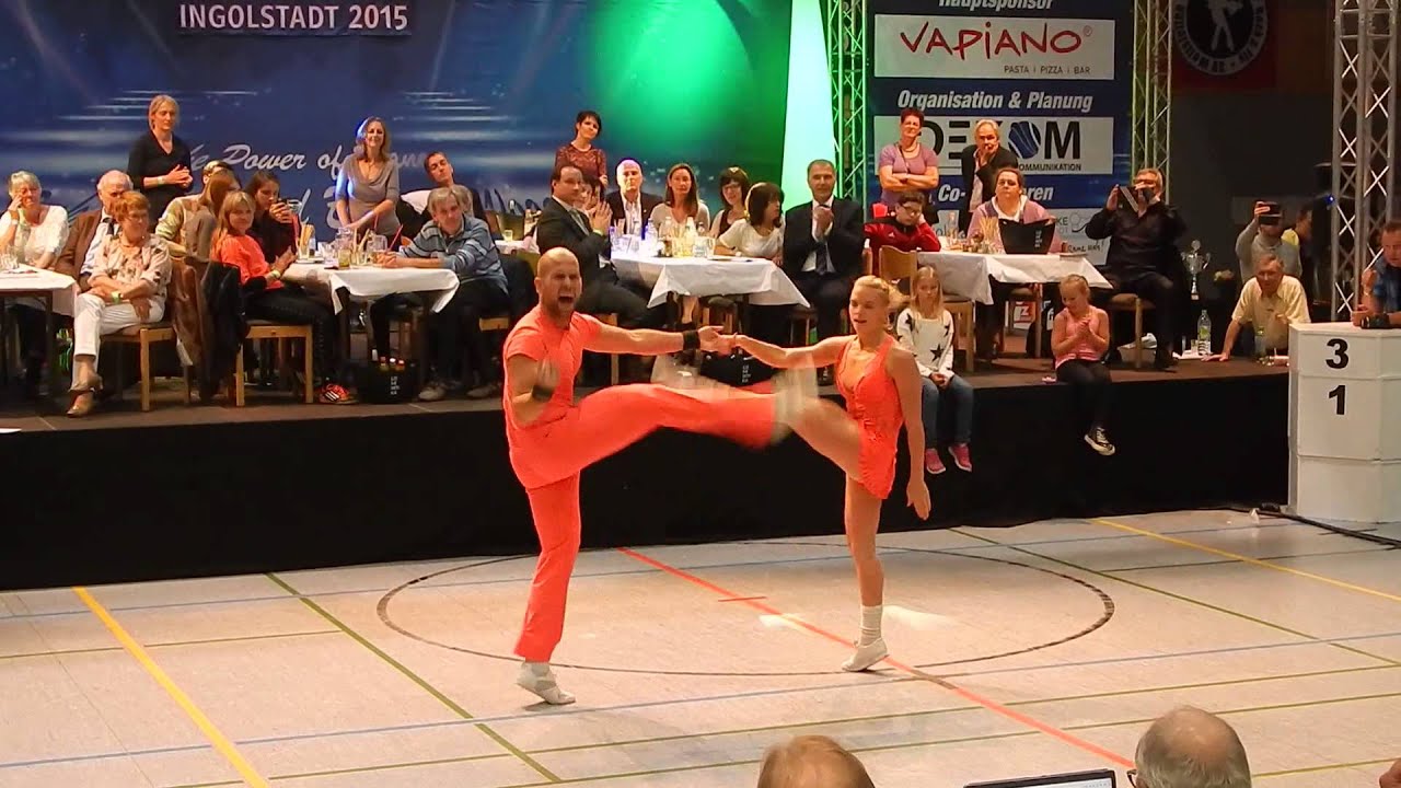 Jeanette UHL und Mario BLUDAU, DM Ingolstadt, R´n´R, 20.06.2015, Akro ...