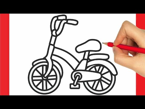 Fahrrad zeichnen lernen EINFACH (aktualisieren) für anfänger & kinder 3 ...