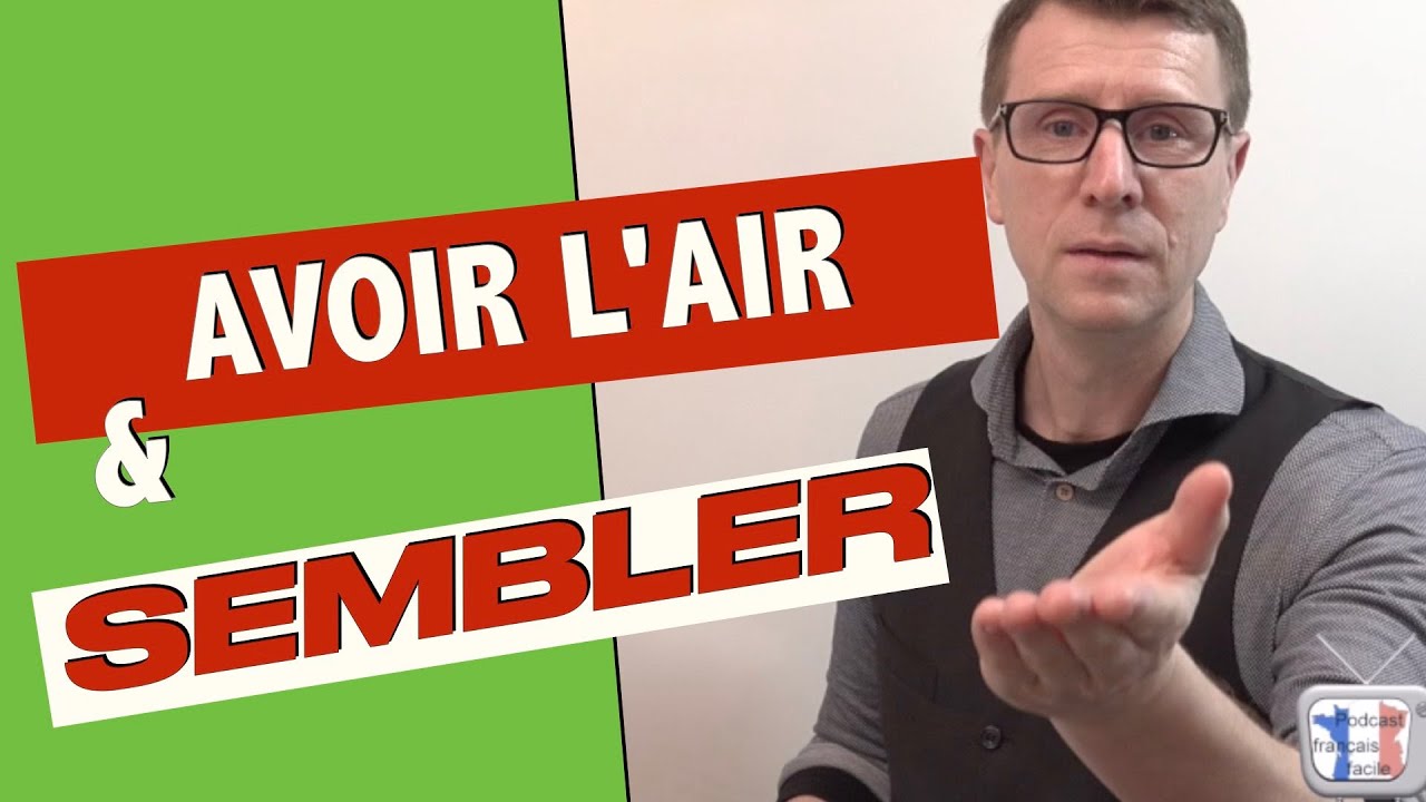 sembler avoir l'air exercice en français facile - YouTube