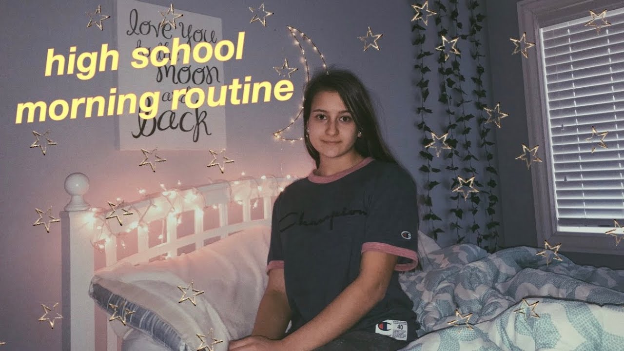 high school morning routine 2019 - YouTube