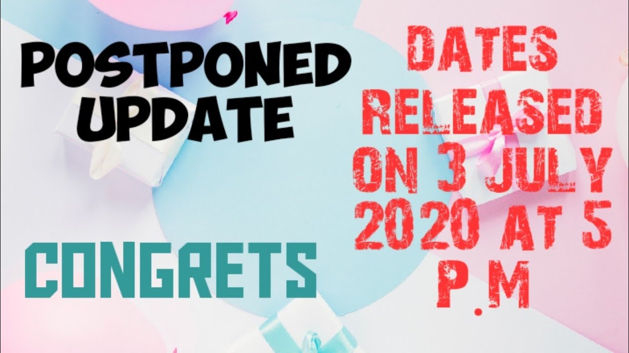 Postponed updates😱😱 congrets to all 😇 - YouTube