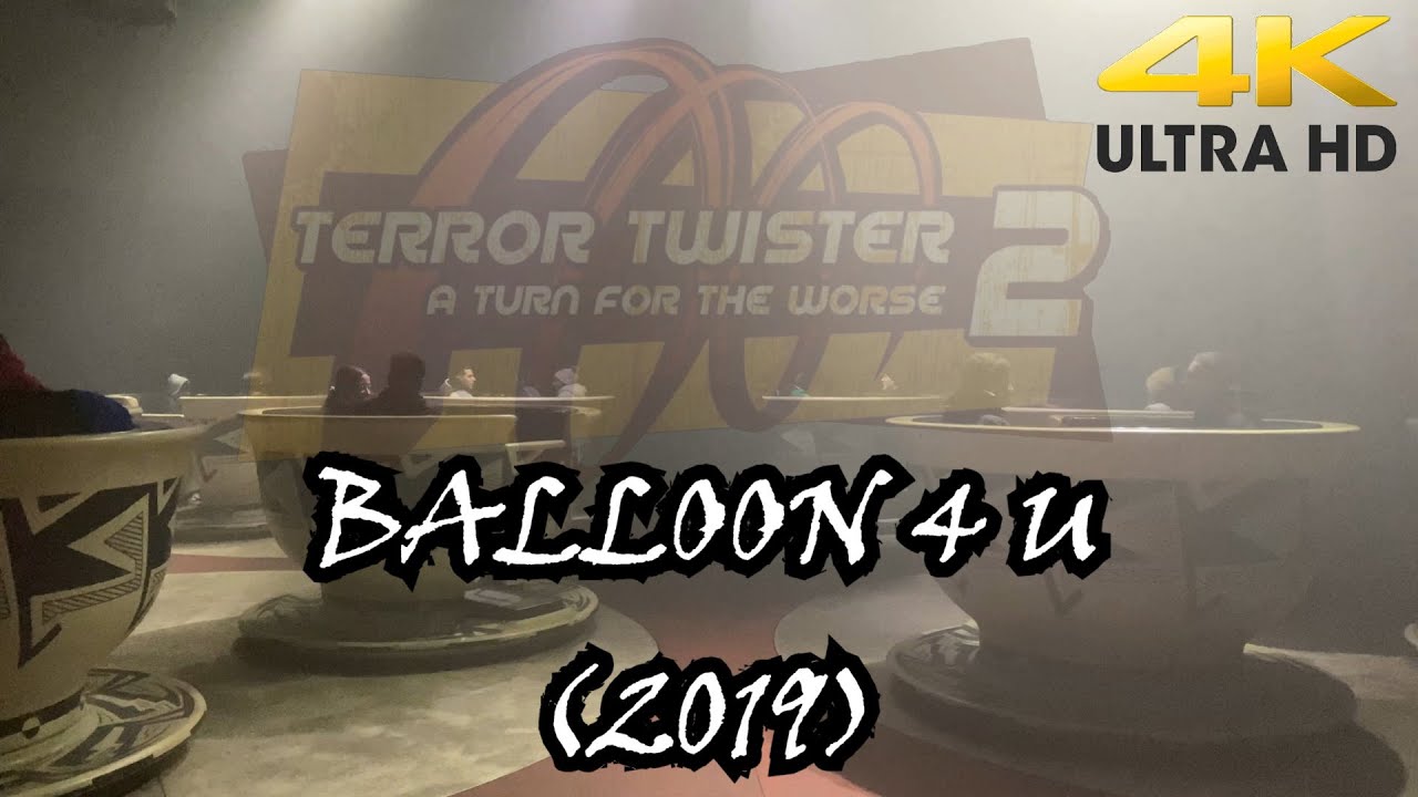 Terror Twister 2 "Balloon 4 U" 2019 4K At Six Flags Great America - YouTube