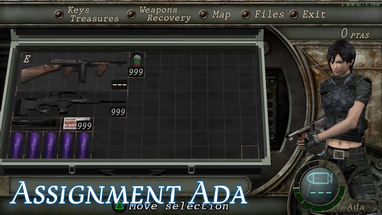 Resident Evil 4 Assignment Ada Chicago Typewriter Gun Gameplay - YouTube