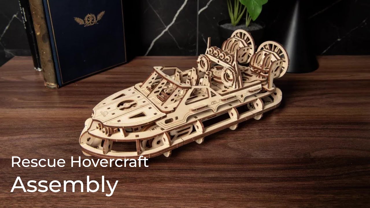 Ugears Rescue Hovercraft Assembly Video | English Subtitles - YouTube
