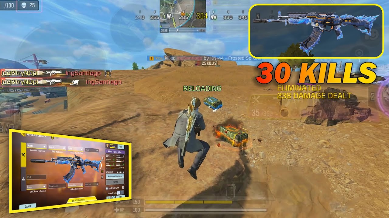 30 KILLS WITH UNDERRATED ASSAULT RIFLE (KN-44)!🤯| COD MOBILE BR GAMEPLAY - YouTube