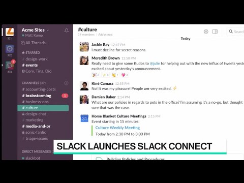 Slack Aims to Improve Companies' External Communications - YouTube