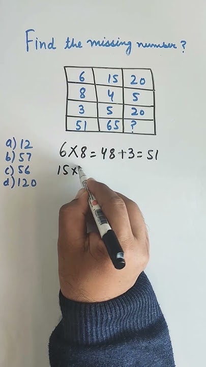 Find the missing Number ? #csat #shorts #reasoning #maths #exam #upsc #ssc @SinghMathematician ...