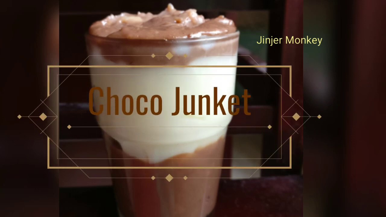 Choco Junket|Chocolate Mousse |Homemade mousse recipe|No gelatin|Jinjer ...