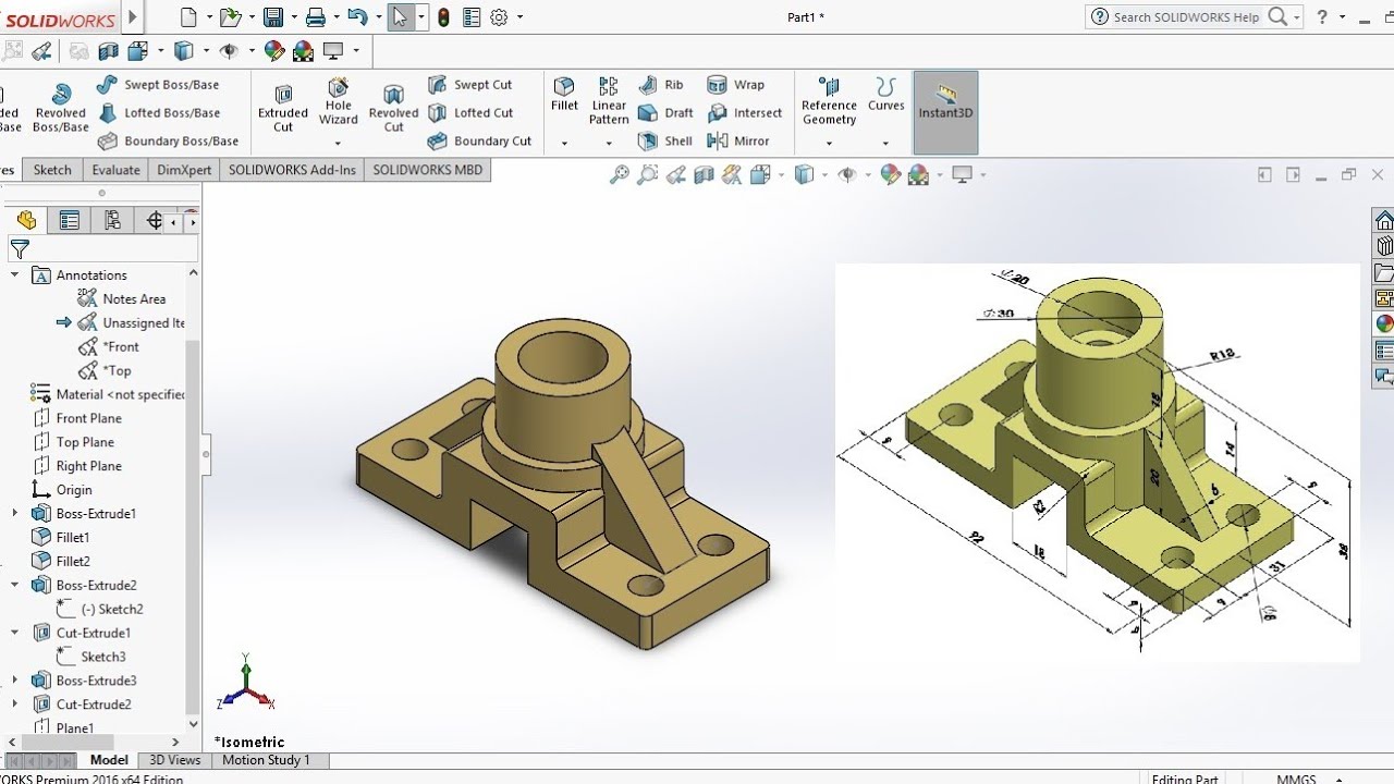 Episode#09|Isometric Object Design In SolidWorks|Designer Pro's|By Mohd ...