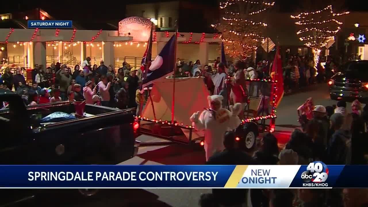 Confederate flag flown in Springdale Christmas parade - YouTube