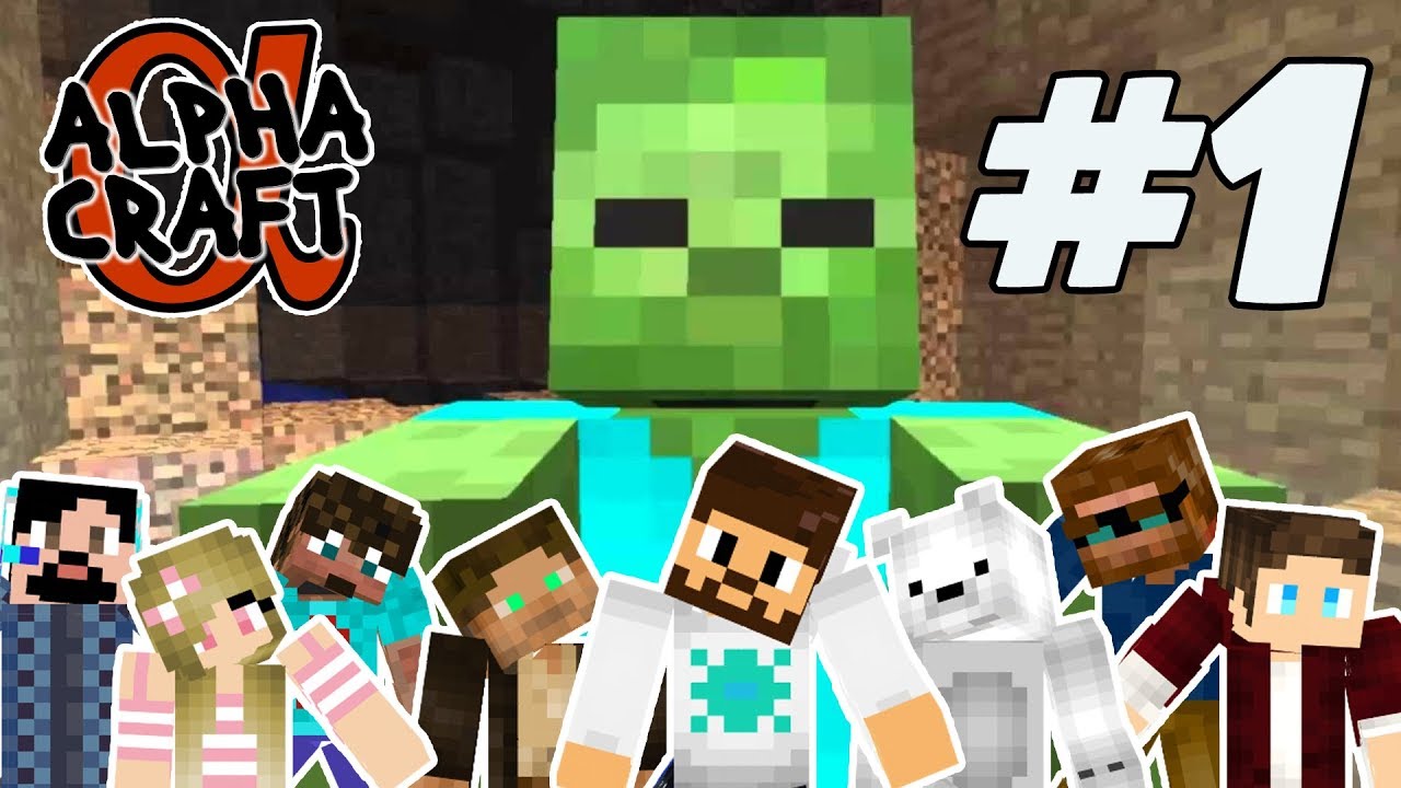 ALPHACRAFT - Ep 1 - SPEEDY ZOMBIES! - Minecraft Hard Survival (SMP ...