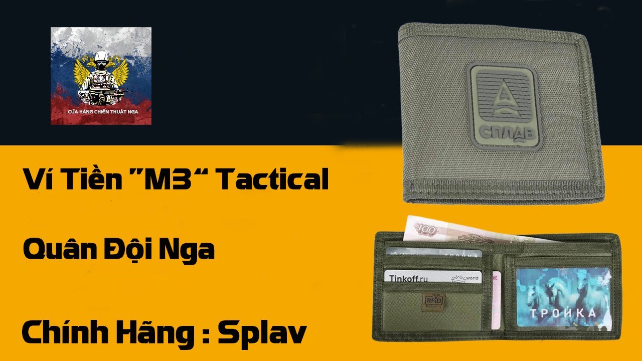 Ví Tiền M3 Кошелек Tactical Quân Đội Nga Chính Hãng Splav - YouTube