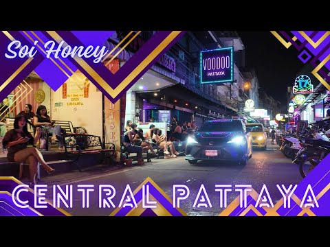 [4K] Central Pattaya Pattayasaisong 13 LK Metro Soi Buakhao Soi Honey 7-11 Toasties Pattaya Thailand